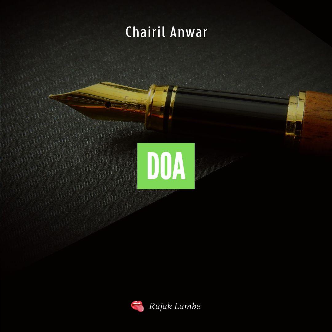 Puisi Chairil Anwar Doa - Maestro Media